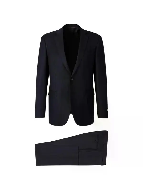Canali Single-breasted Pinstripe-pattern Wool Suit