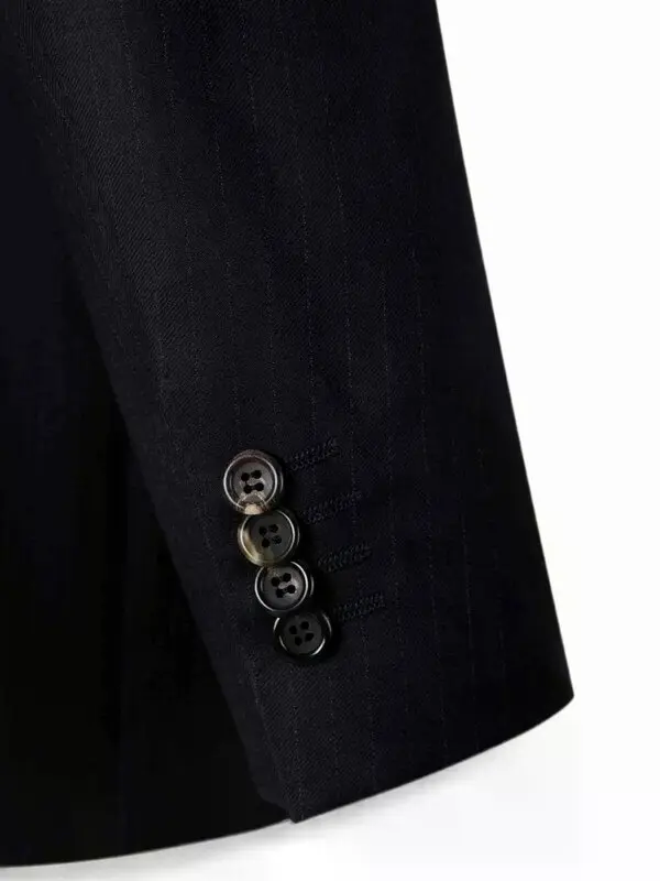 Canali Single-breasted Pinstripe-pattern Wool Suit