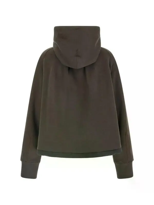 Sacai Pleated Zip-up Hoodie