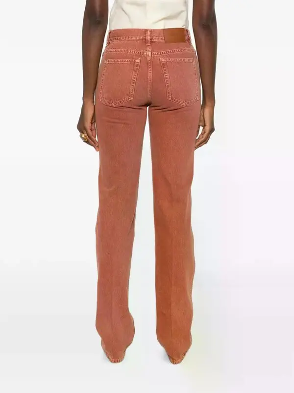 Chloé Logo-plaque Straight-leg Jeans