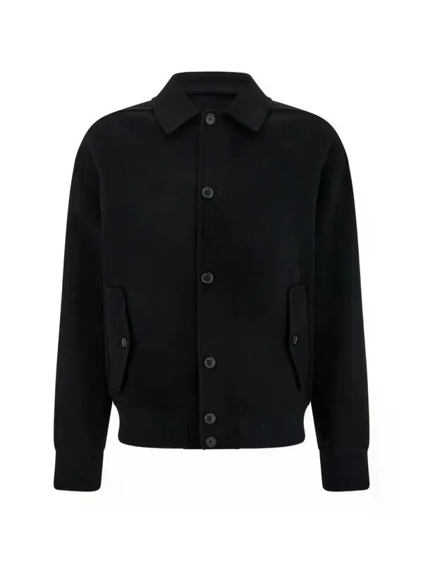 FERRAGAMO Wool And Cashmere Blouson - Black