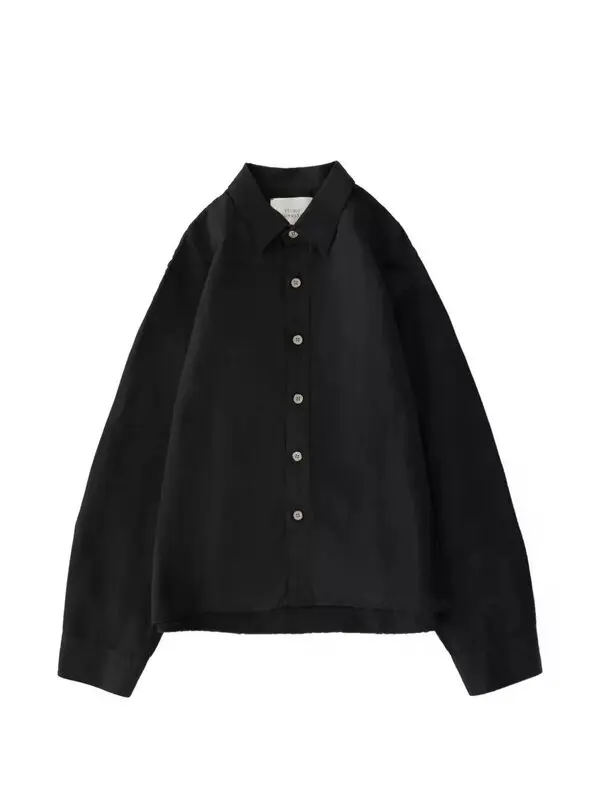 Studio Nicholson Hithe Garment-dyed Shirt - Black