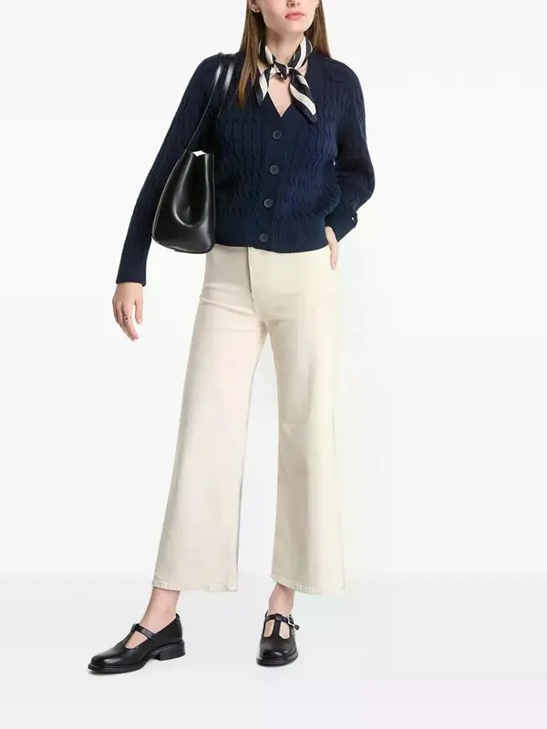 Tommy Hilfiger Cable Knit V-neck Cardigan