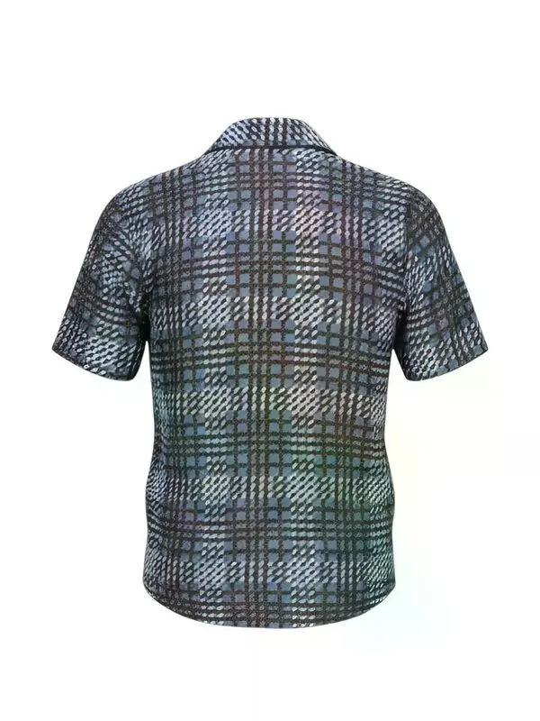 Isaia Check Short-sleeve Shirt