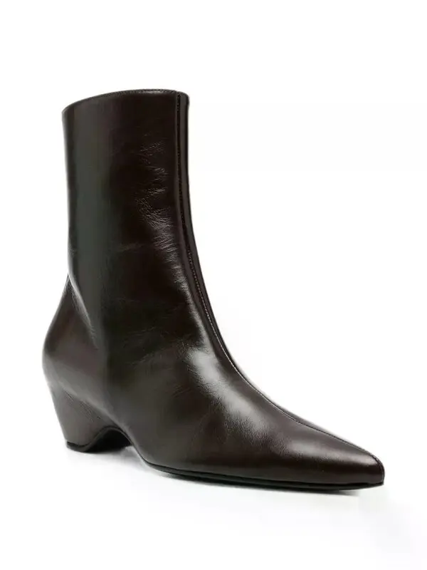 Khaite Sybil Pointed-toe Ankle Boots