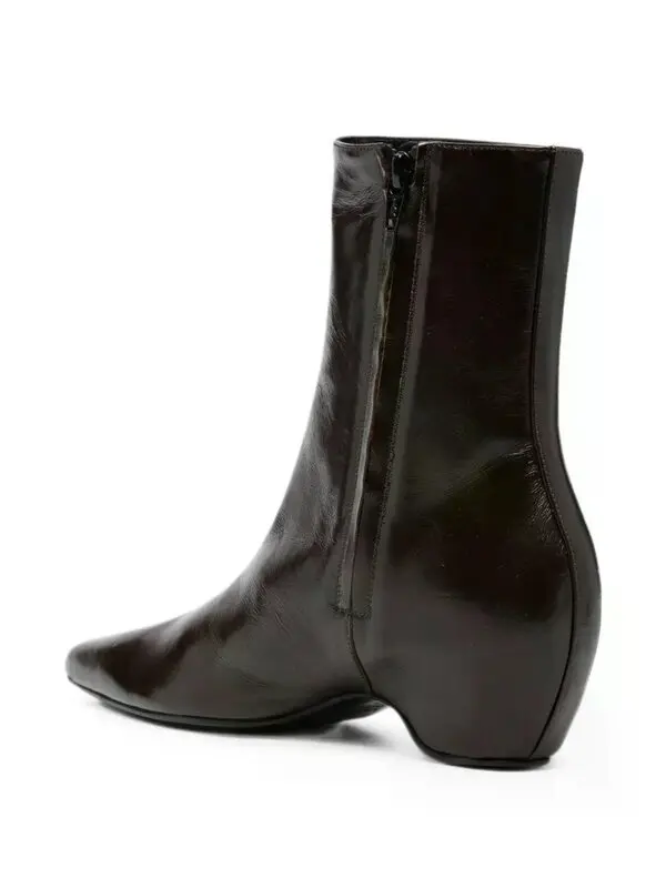 Khaite Sybil Pointed-toe Ankle Boots