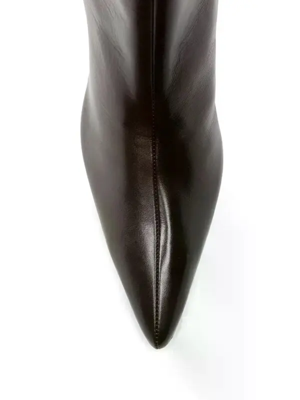 Khaite Sybil Pointed-toe Ankle Boots