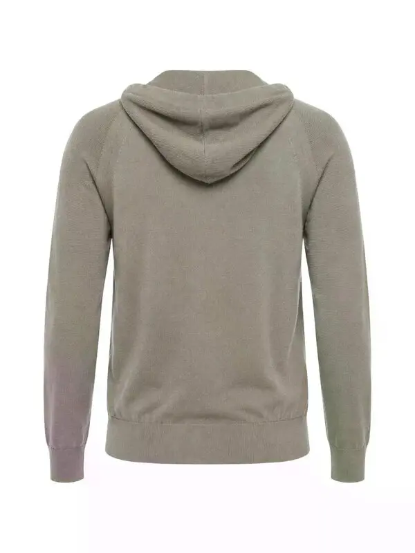 PAOLO PECORA Zip-up Knit Hoodie