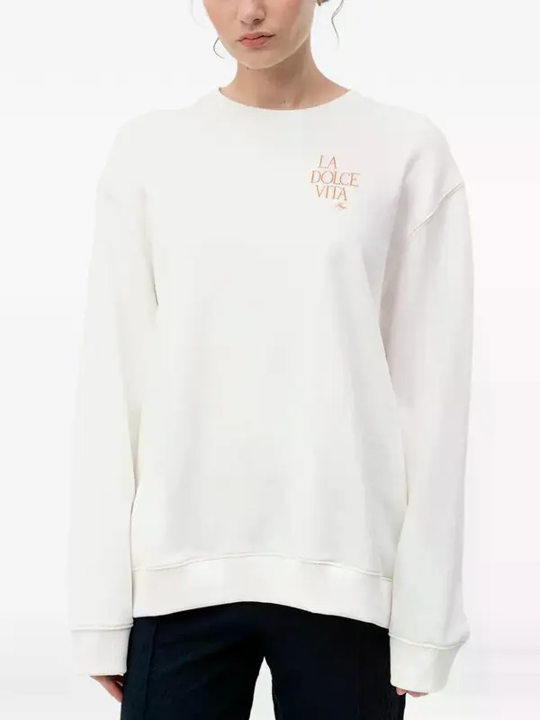 Hugo Slogan Sweatshirt - White