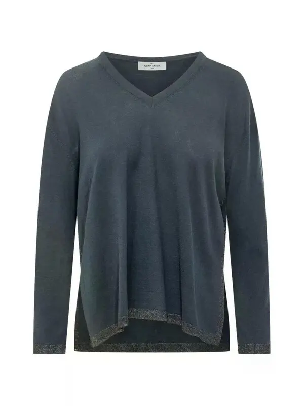GRAN SASSO V-neck Sweater - Blue