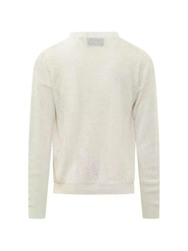 AMARANTO Stripe-knit Sweater