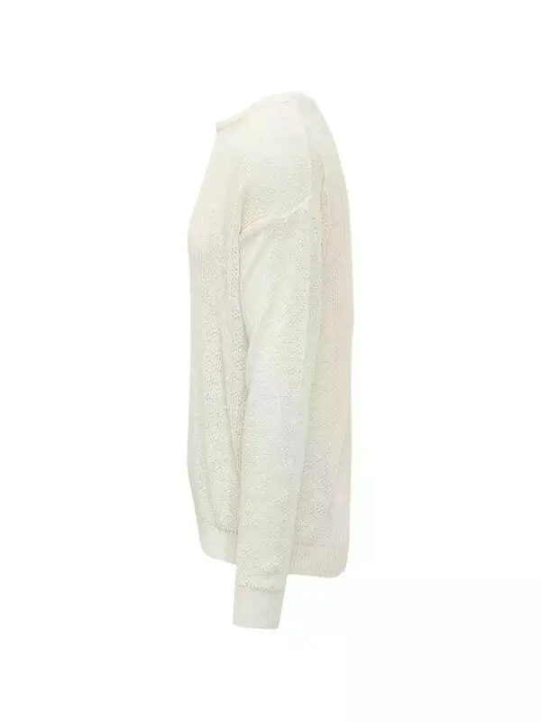 AMARANTO Stripe-knit Sweater