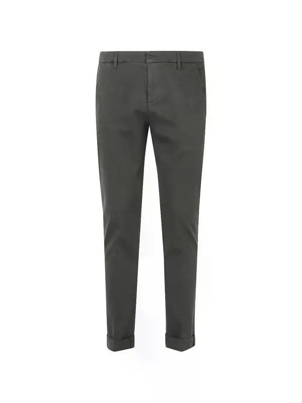 DONDUP Cotton Chino Trousers - Green
