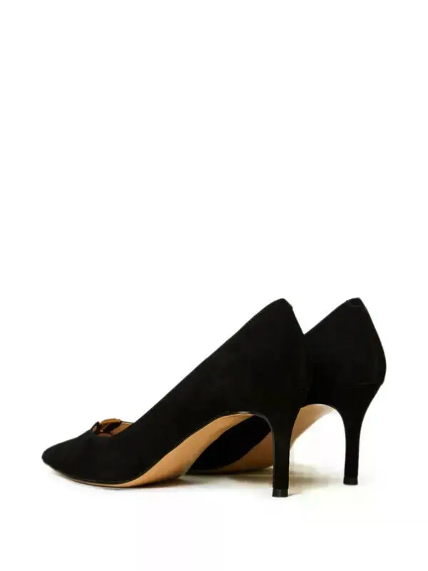 TWINSET Suede Court Shoes With Logo Detail