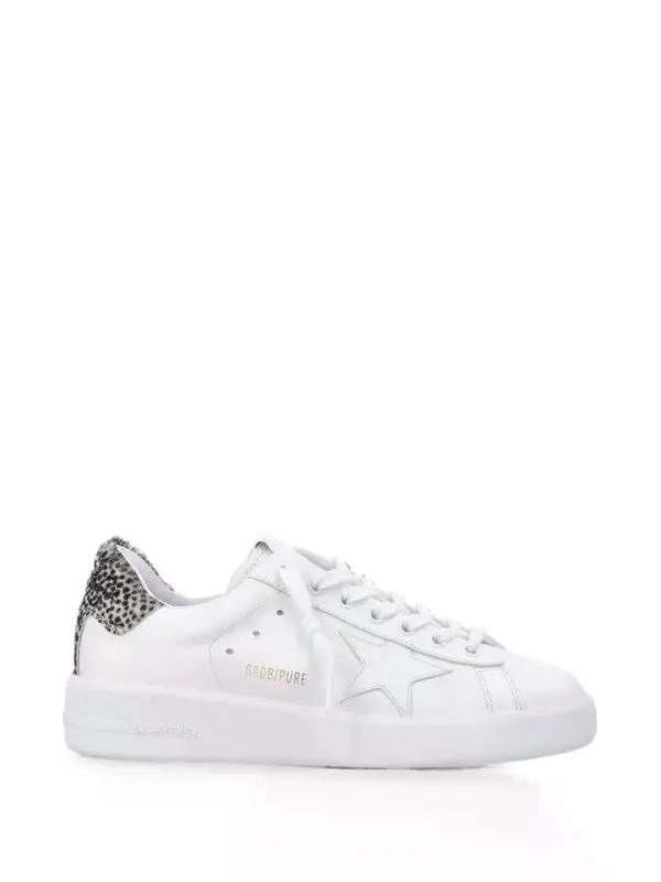 GOLDEN GOOSE Purestar Leopard-print Sneakers - White