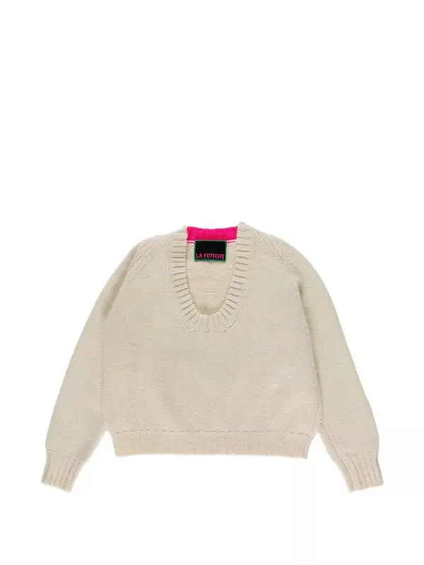 LA FETICHE Wool Jumper With Ribbed Trim
