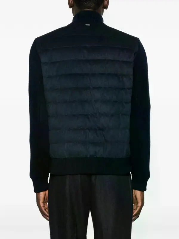 Herno Quilted Ribbed-sleeve Jacket