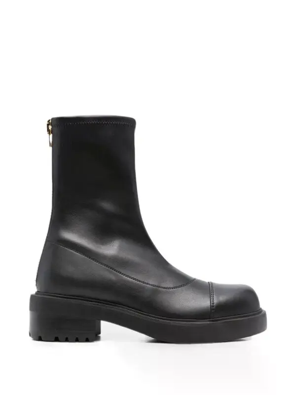GIUSEPPE ZANOTTI Zip-embellishment Ankle Boots - Black