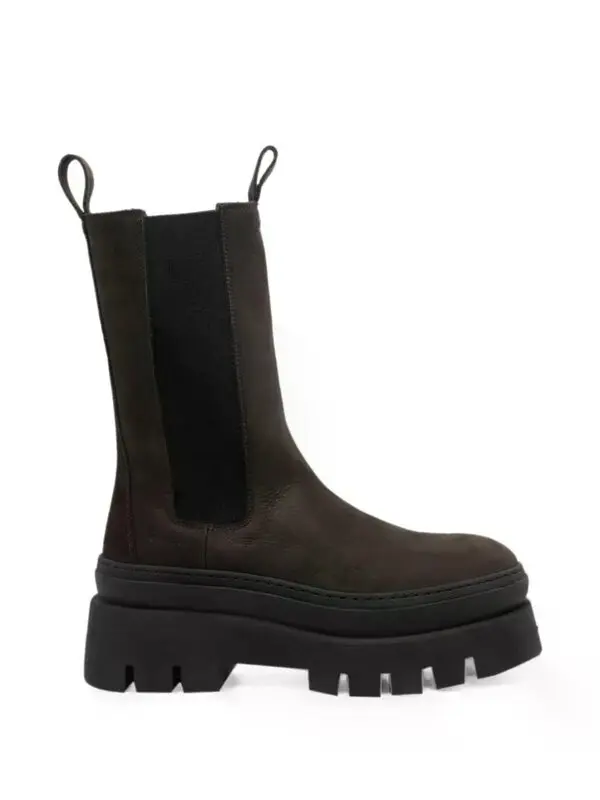 COPENHAGEN  Suede Chunky-sole Chelsea Boots - Brown