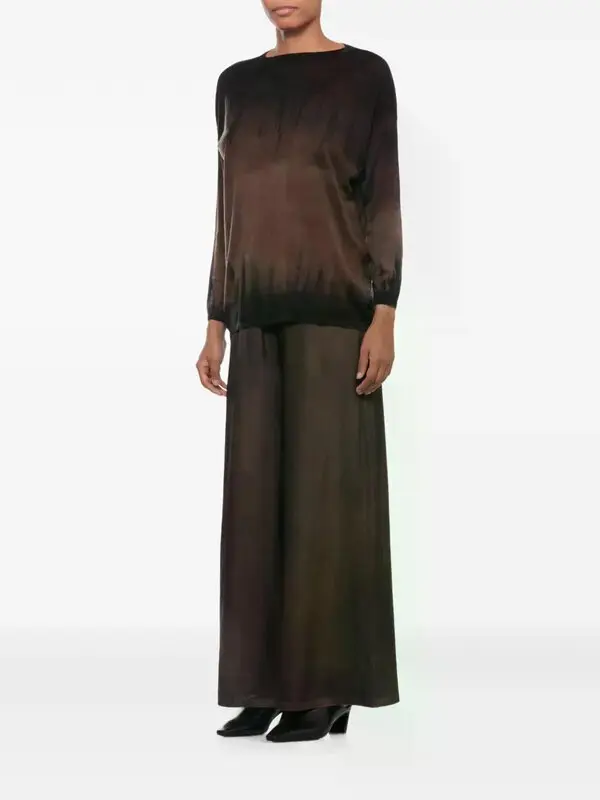 Avant Toi Tie-dye Boat-neck Sweater