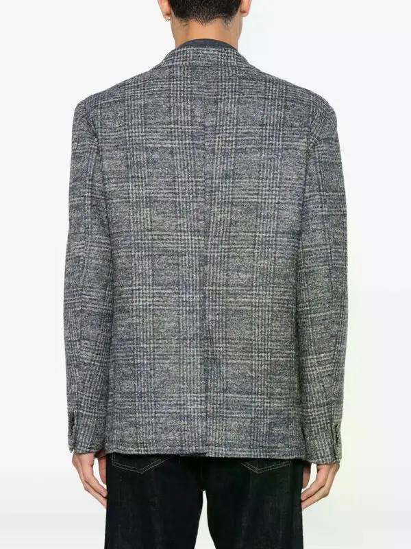 Etro Check-pattern Notched-lapel Blazer
