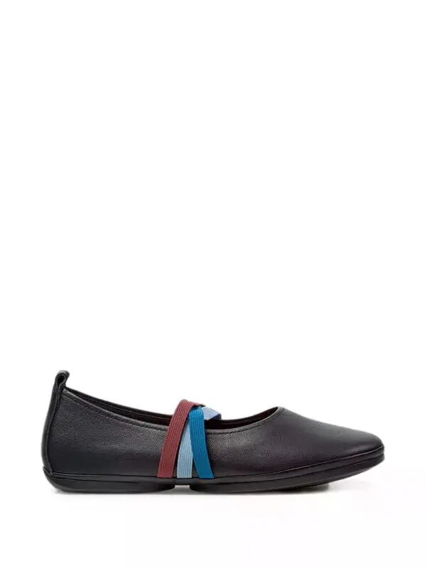Camper Twins Leather Ballet Flats - Black