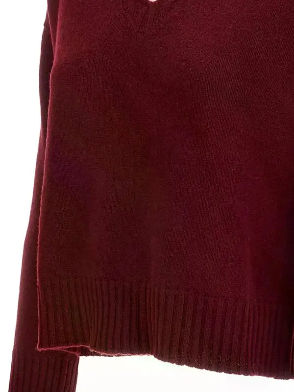 DRUMOHR Fine Knit Cashmere V-neck Sweater