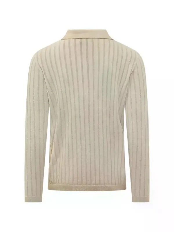 AROVESCIO Ribbed-knit Long-sleeve Shirt
