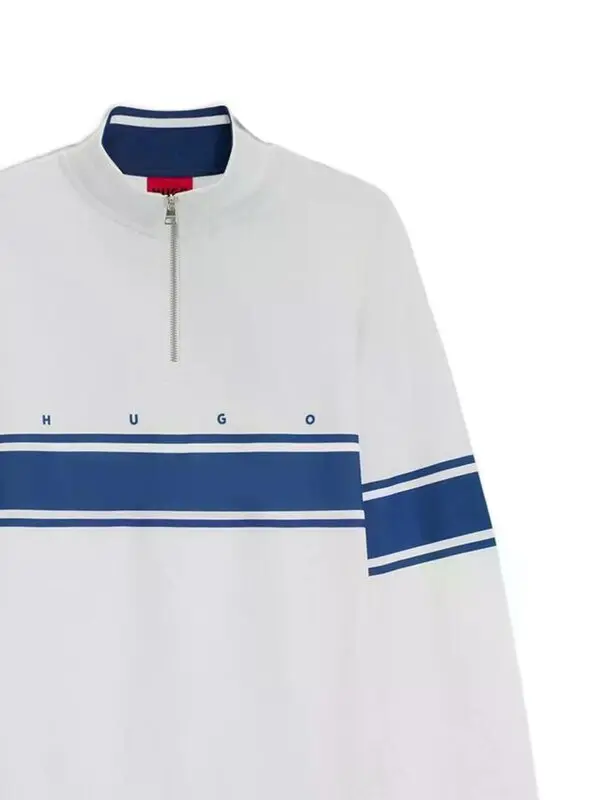 Hugo Striped Half-zip Sweatshirt