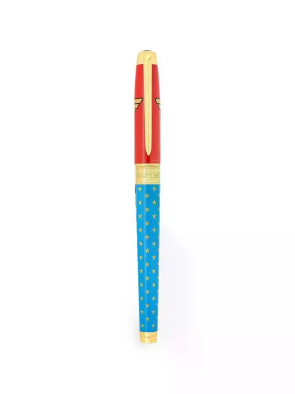 S.t. Dupont X Dc Comics Star-print Wonder Pen - Blue