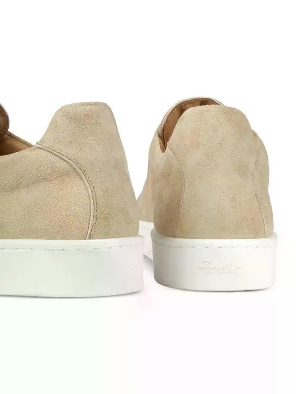AURELIEN Suede Slip-on Sneakers - Neutrals