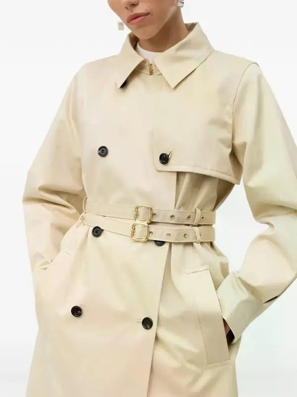 Hugo Mariane Double-breasted Belted Trench Coat