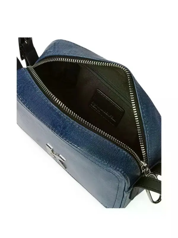 Karl Lagerfeld Logo Plaque Denim Crossbody Bag