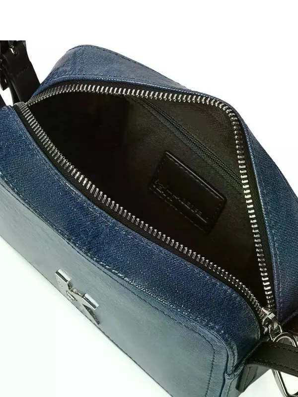 Karl Lagerfeld Logo Plaque Denim Crossbody Bag