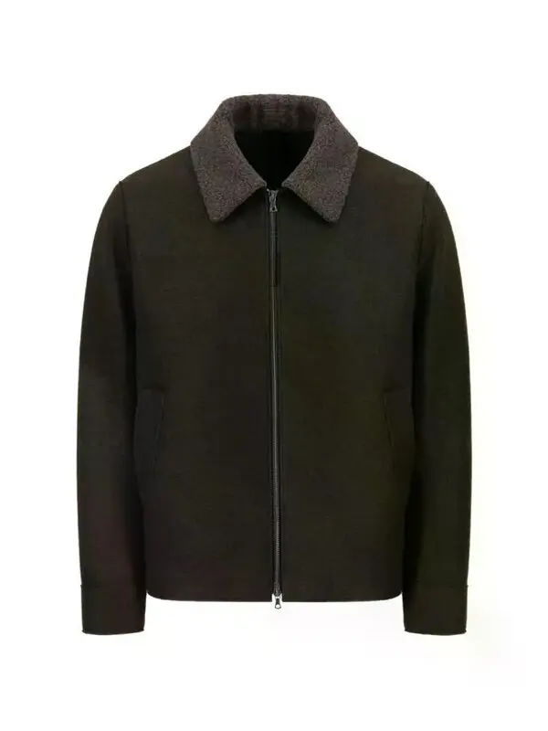 Harris Wharf London Golf Bouclé-collar Pressed-wool Jacket - Brown