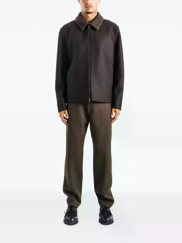 Harris Wharf London Golf Bouclé-collar Pressed-wool Jacket