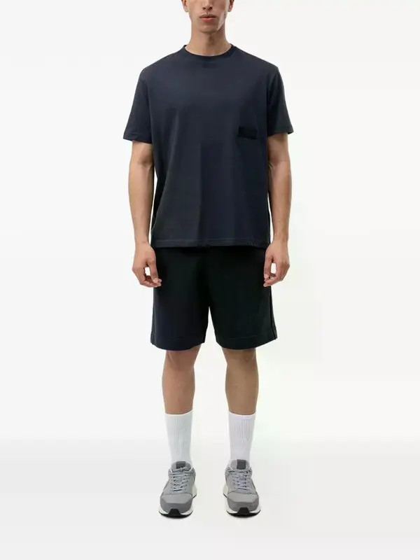 BOSS Logo-patch Drawstring-waist Shorts