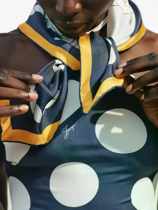 Jacquemus The Hippocampe Seahorse Silk Scarf