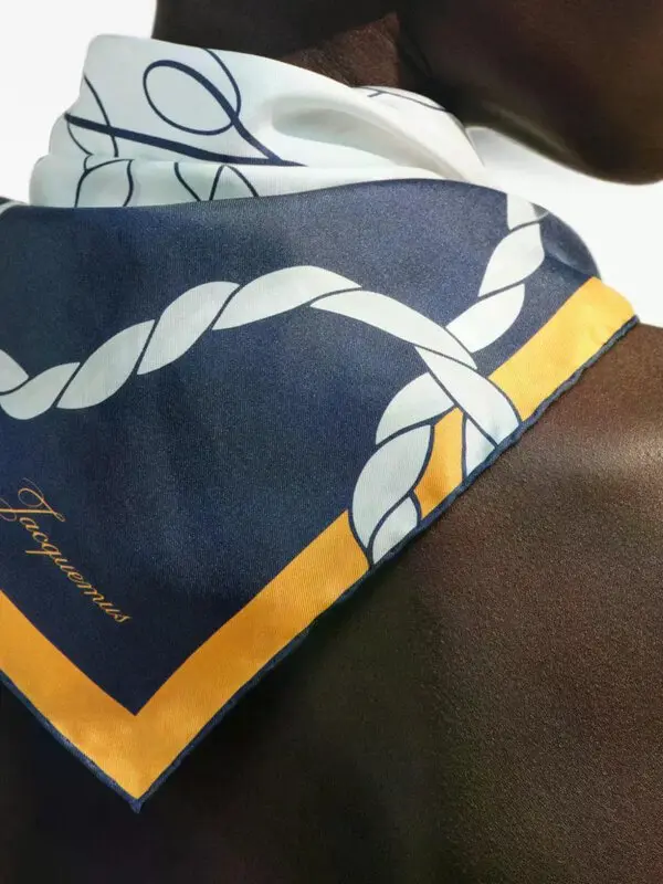 Jacquemus The Hippocampe Seahorse Silk Scarf