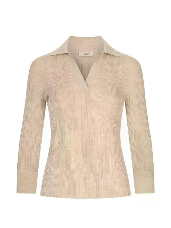 Agnona Ribbed-knit Buttoned-cuff Sweater