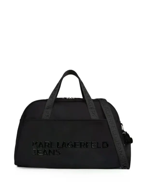 Karl Lagerfeld Logo-strap Holdalls - Black