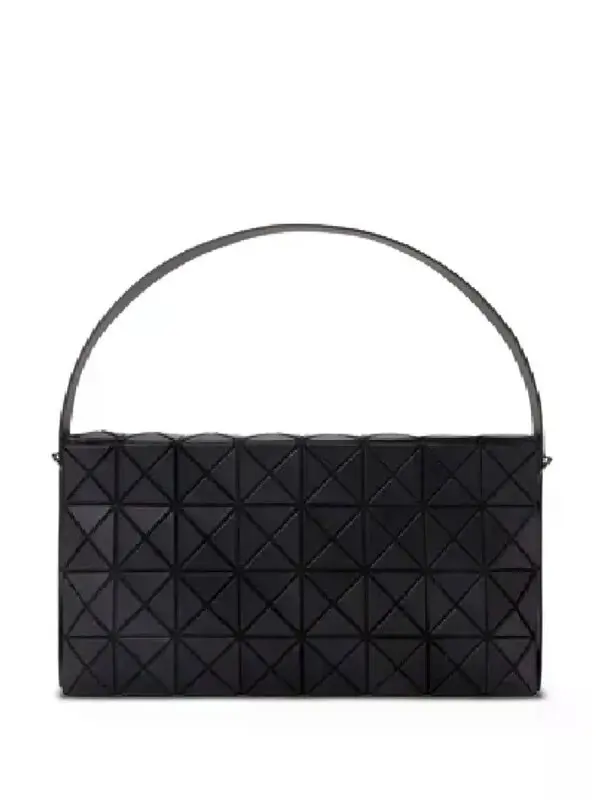 Issey Miyake Oblong Geometric-panel Shoulder Bag - Black