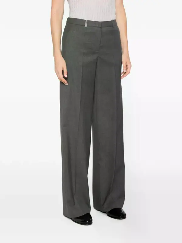 Peserico Pressed-crease Wool Trousers