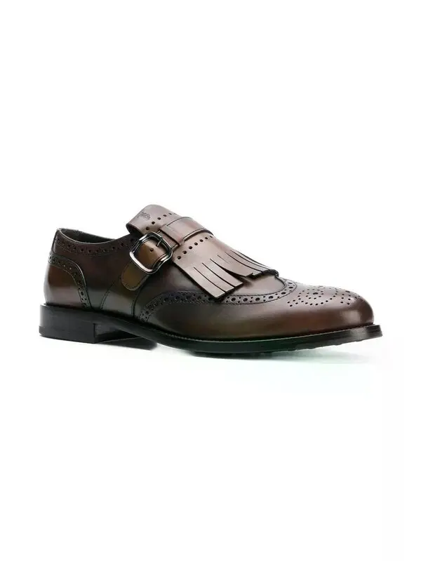 TOD'S Fringed Buckled Shoes