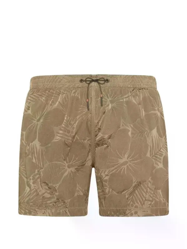 RRD Hyper Hibiscus-print Swim Shorts - Neutrals