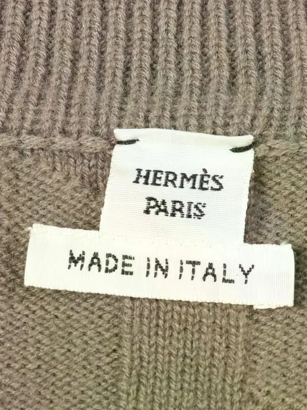 Hermès H-jacquard Sweater - Brown