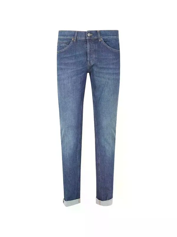 DONDUP Whiskered-effect Jeans - Blue