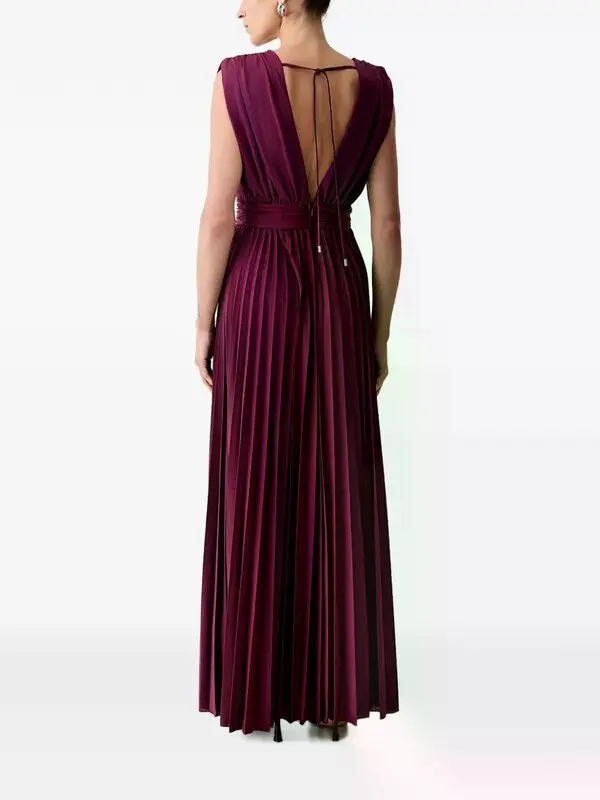 MORGAN Pleated Wrap-style Dress
