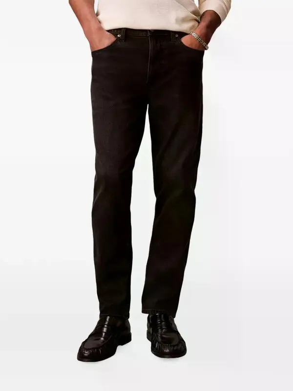 Calvin Klein Logo-patch Straight-leg Jeans