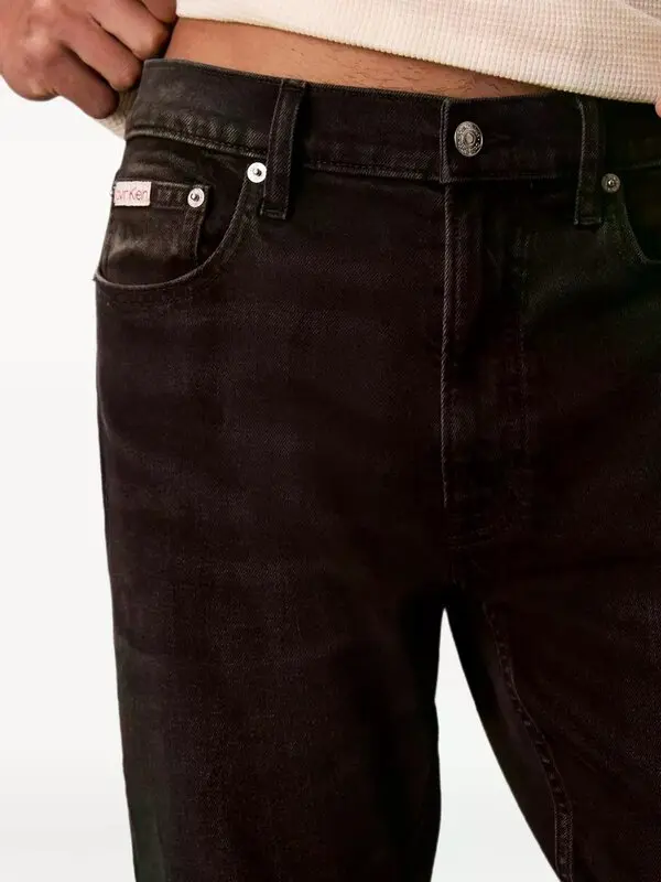 Calvin Klein Logo-patch Straight-leg Jeans